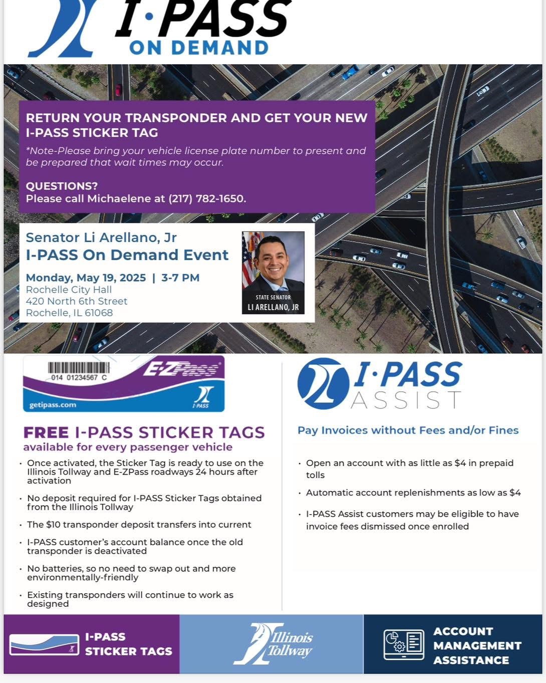 I-PASS Sticker Tags Event Coming to Rochelle City Hall - Superhits 93.5
