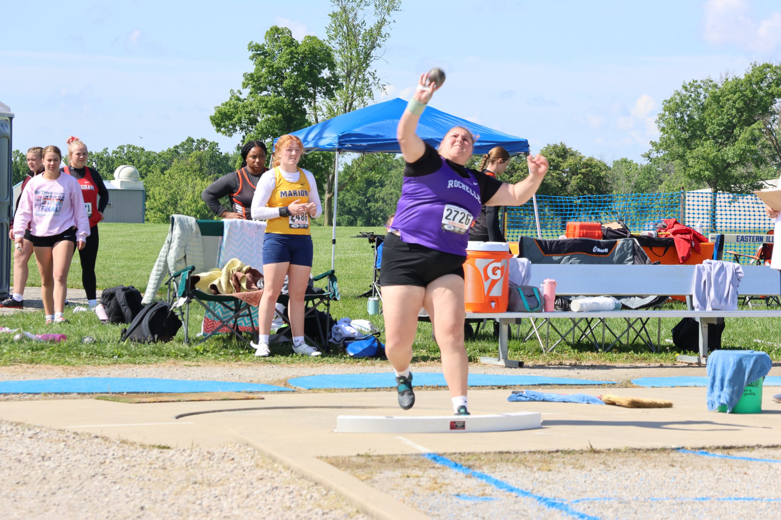 Rochelle's Erin Murphy is in Second Place at the Girls Class 2A Track ...